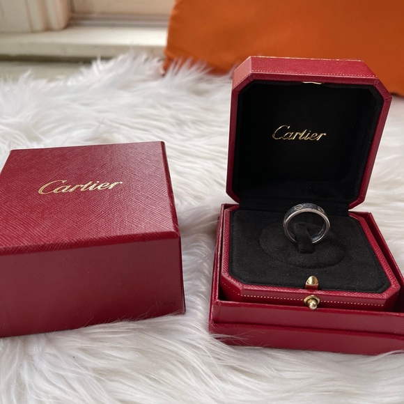 Cartier | Jewelry | Cartier Love Ring White Gold Size 54 | Poshmark